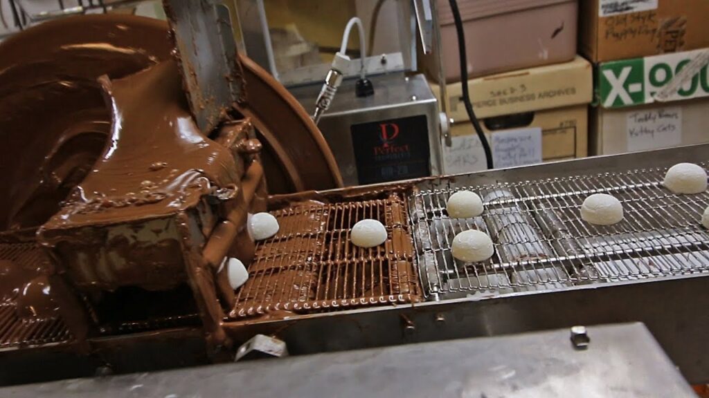 Chocolate Enrobing: How It Works Using a Chocolate Enrober